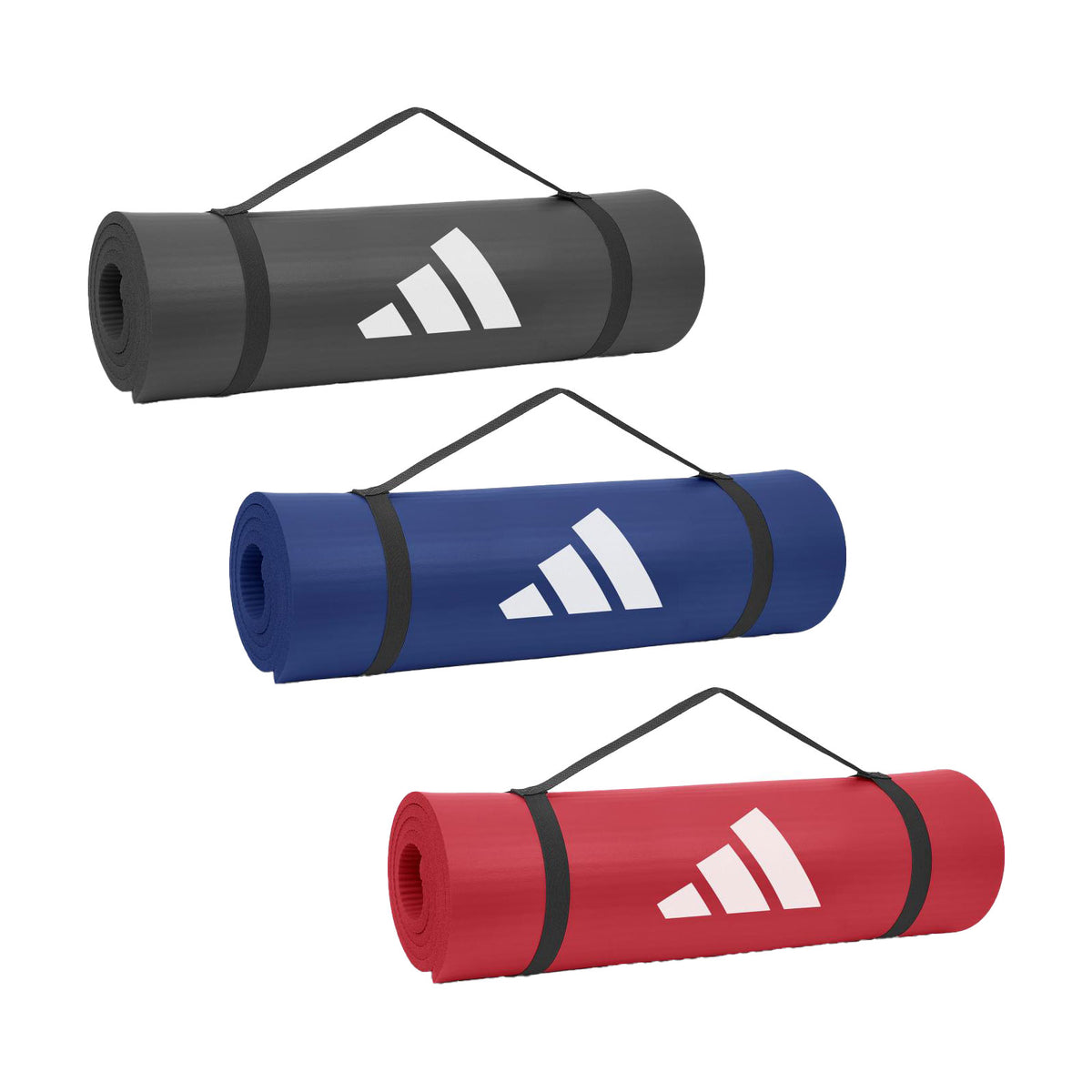 Adidas 10mm Fitness Mat with Carry Strap – Workout For Less