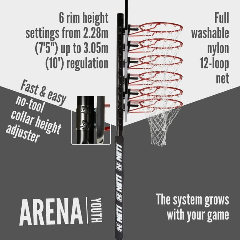 NET1 Arena Portable Basketball Hoop – Workout For Less