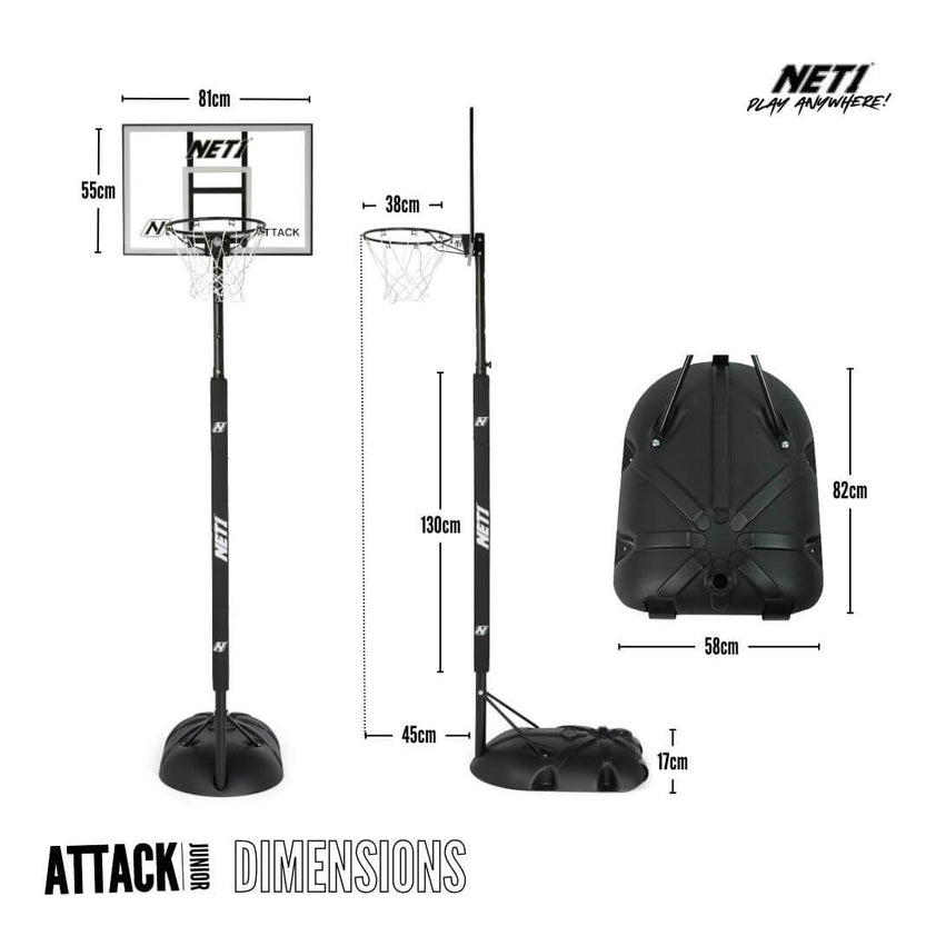 NET1 Attack Portable Basketball Hoop – Workout For Less