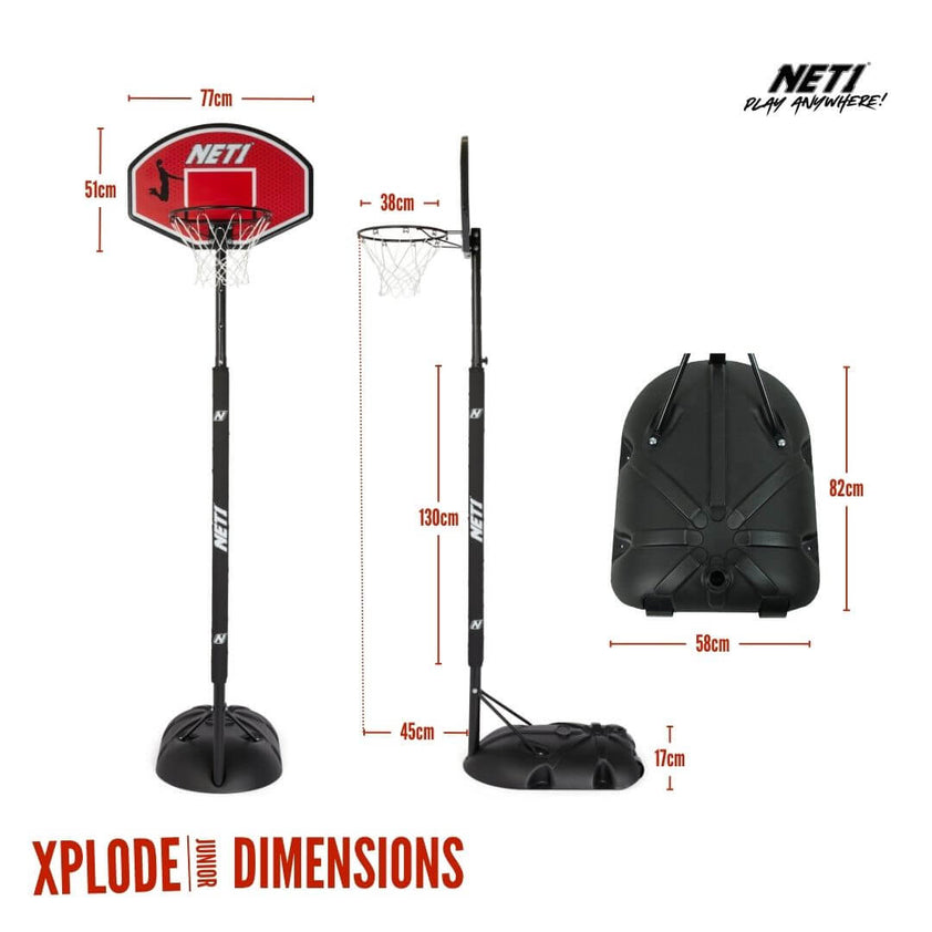 NET1 Xplode Portable Basketball Hoop – Workout For Less