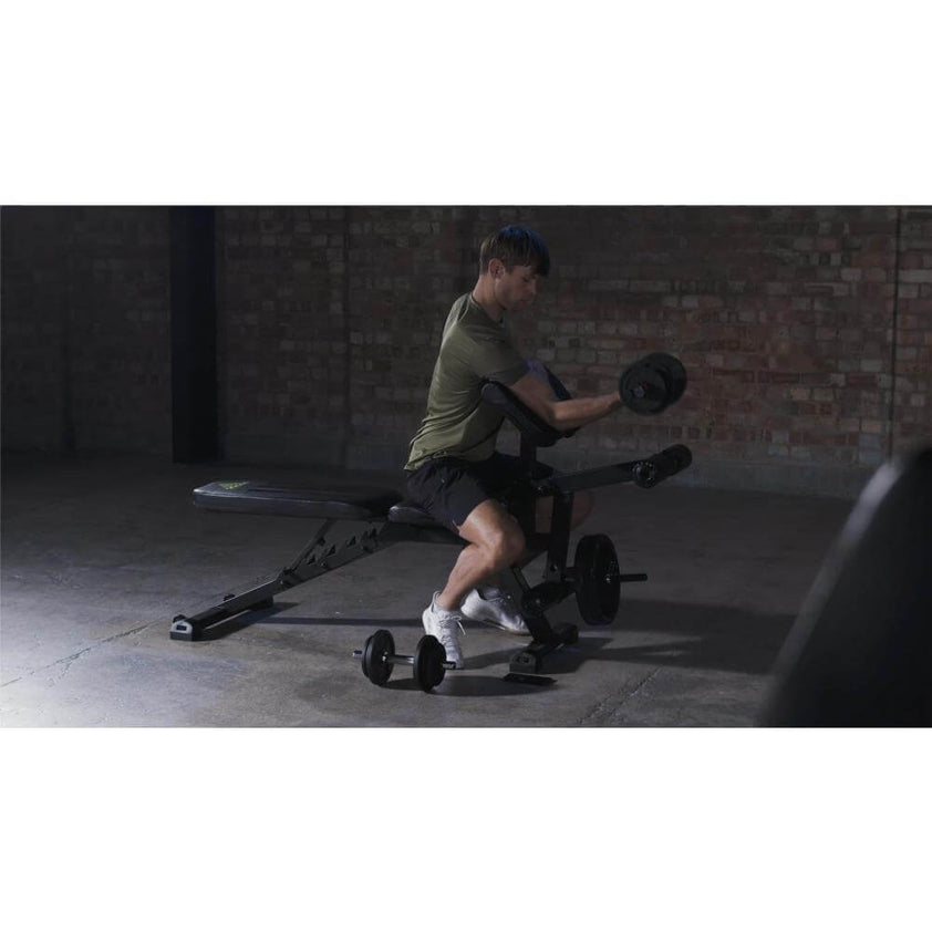 Adidas Performance Training Weight Bench with Leg Extension & Preacher ...