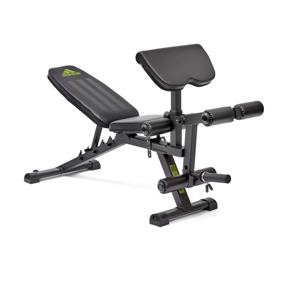 Adidas Performance Training Weight Bench with Leg Extension & Preacher ...