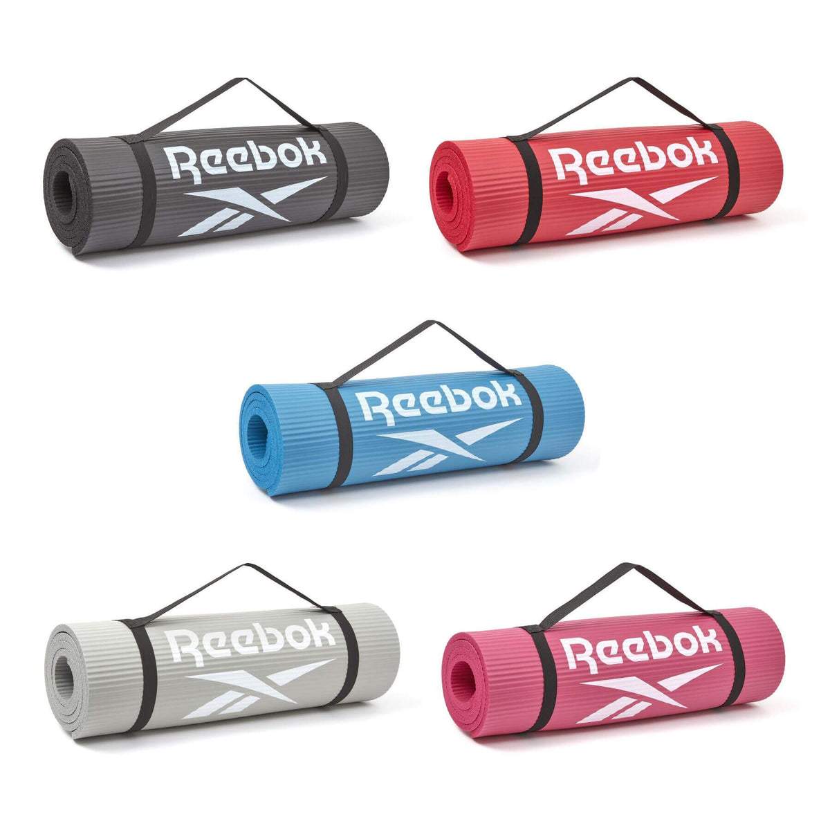 Reebok 10mm Thick Training Mat with Carry Strap – Workout For Less